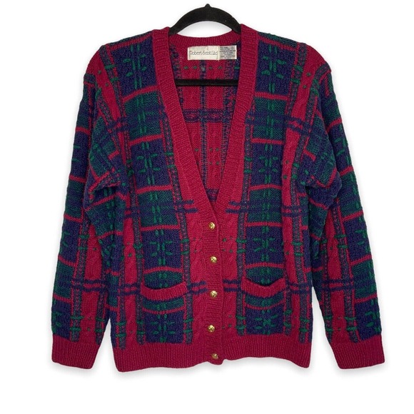 Robert Scott Ltd. | Sweaters | Vtg Robert Scott Ltd Size Small Plaid ...